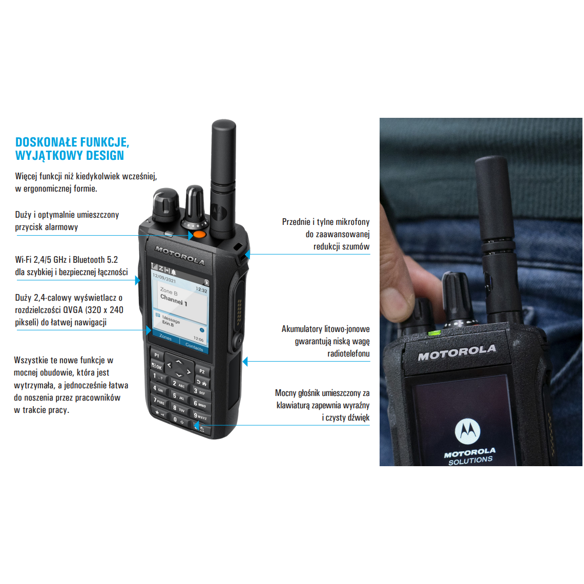 Radiotelefon MOTOROLA R7 FKP PREMIUM VHF - sklepogniowy.pl